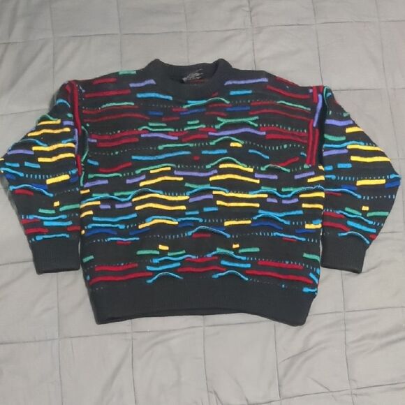 COOGI | Sweaters | Rare Authentic Vintage Wool Coogi Black And Red ...